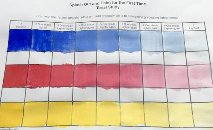 Paint Exercise Grace Bailey Artist